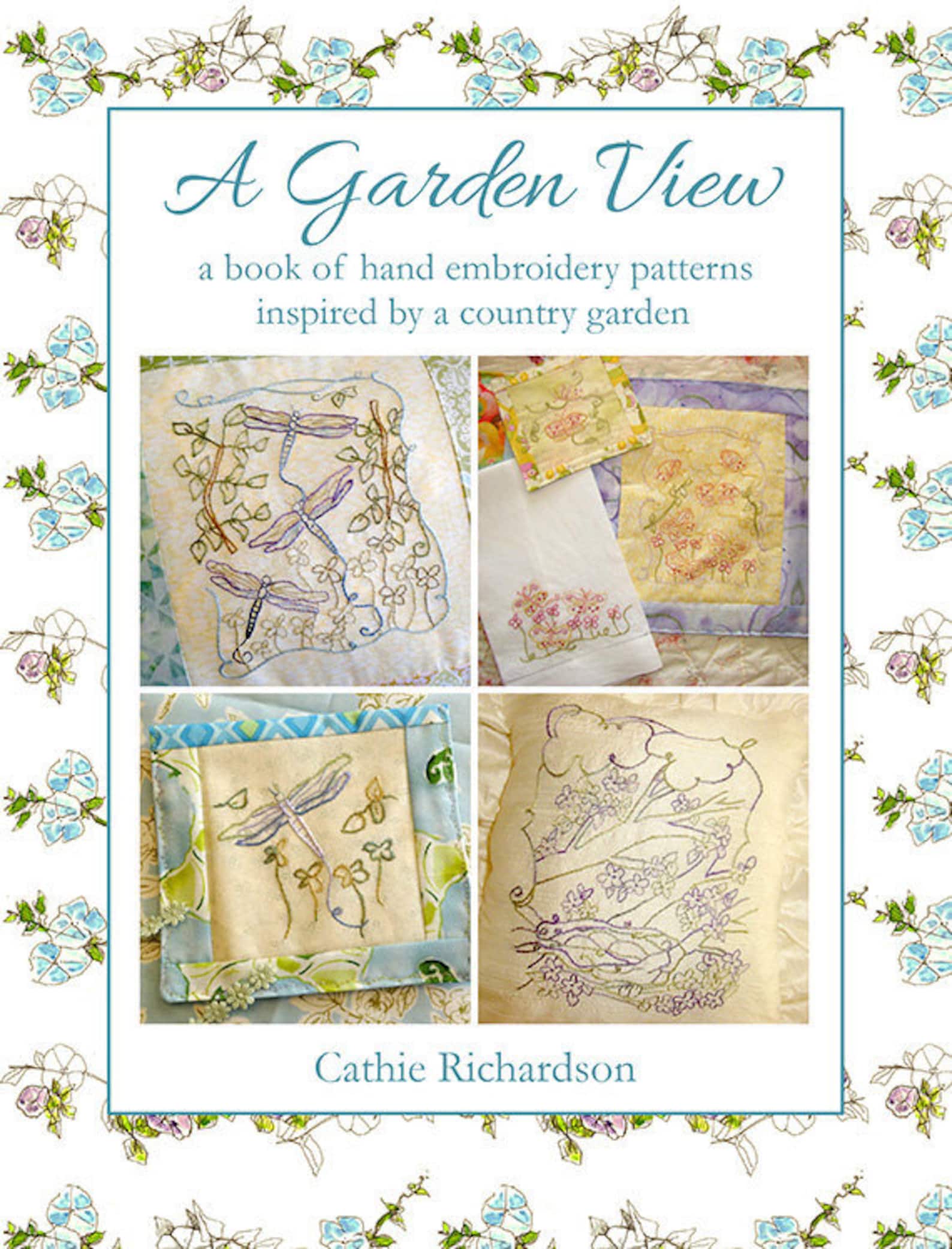 Hand Embroidery Pattern Book Angels Dogs Tea Time Birds Bees Flowers - Etsy