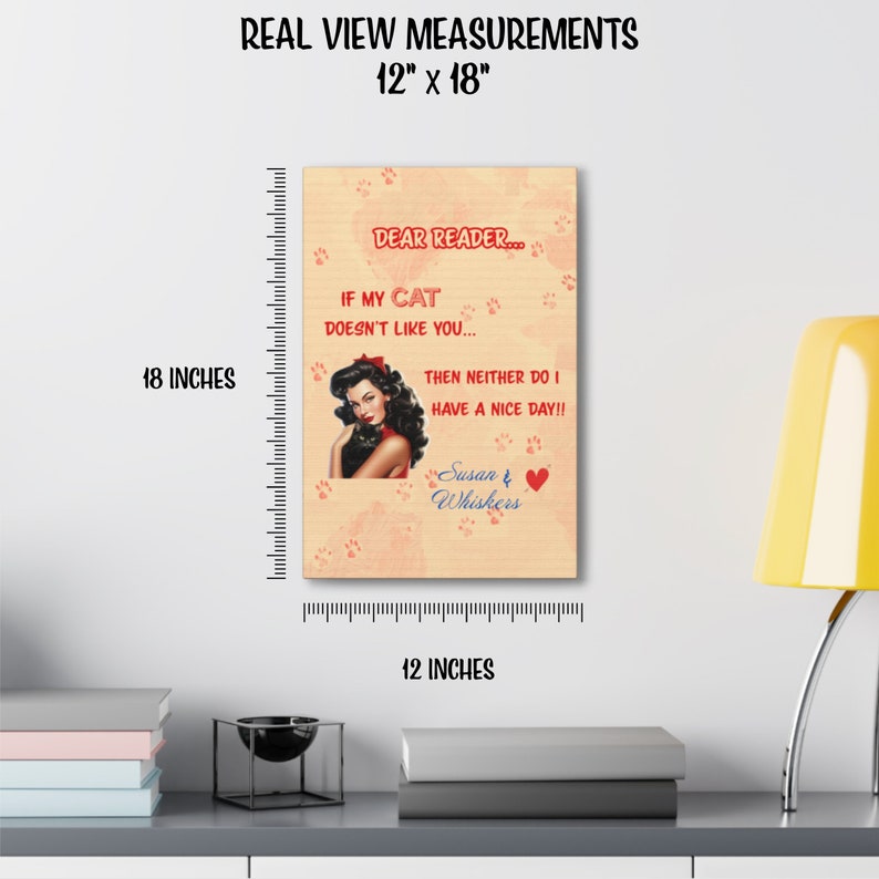 Funny Canvas With CUSTOMIZED Signature: Sarcastic Humor Dear Reader, If ...