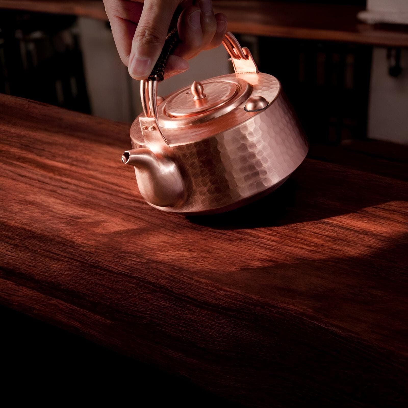 Pure Copper Teapot / Hammered Copper Kettle/ Handmade Copper Teapot ...