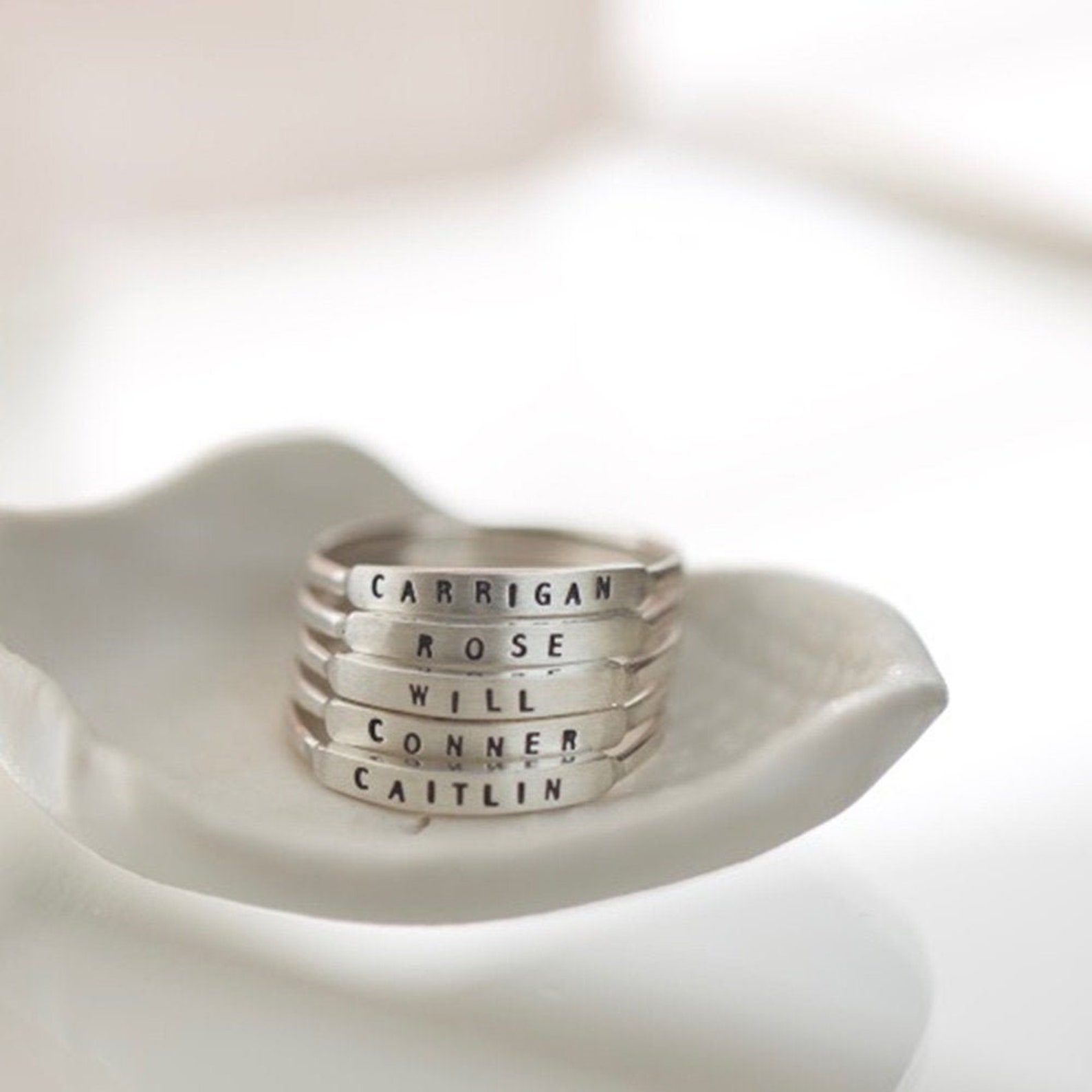 Personalized Inspirational Ring Hand Stamped Narrow - Etsy
