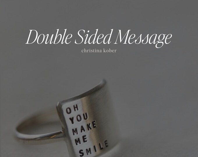 Double Sided Message Upgrade - Etsy