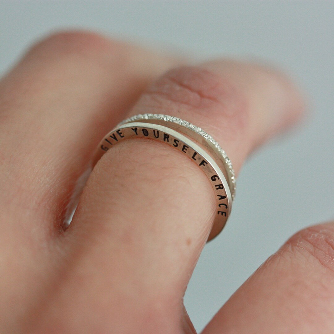 Personalized Inspirational Ring | Treasured Inspiring | Message ...