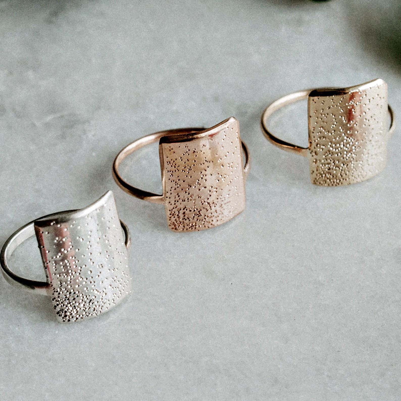 Unique Handmade Statement Ring | Diamond Dusted Everlong Ring ...