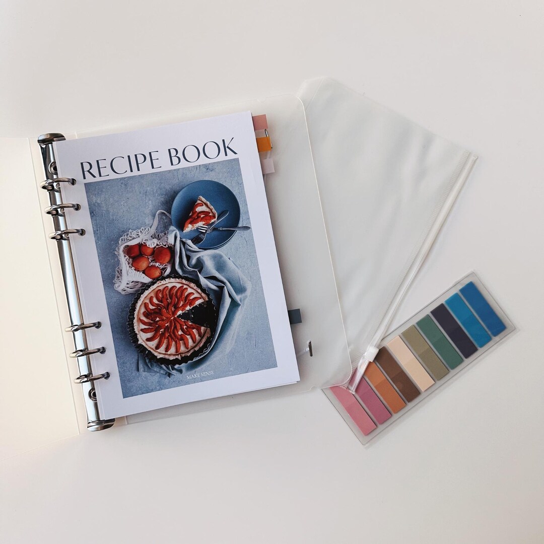 Personalized Recipe Book, Recipe Book Binder, Paper Recipe Book, A5 ...