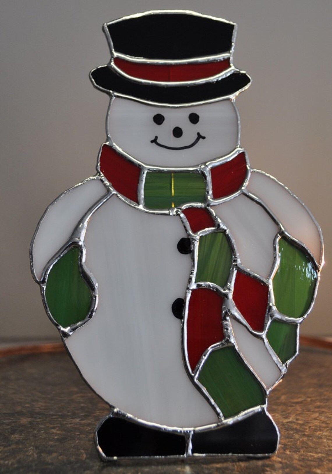Snowman Suncatcher - Etsy
