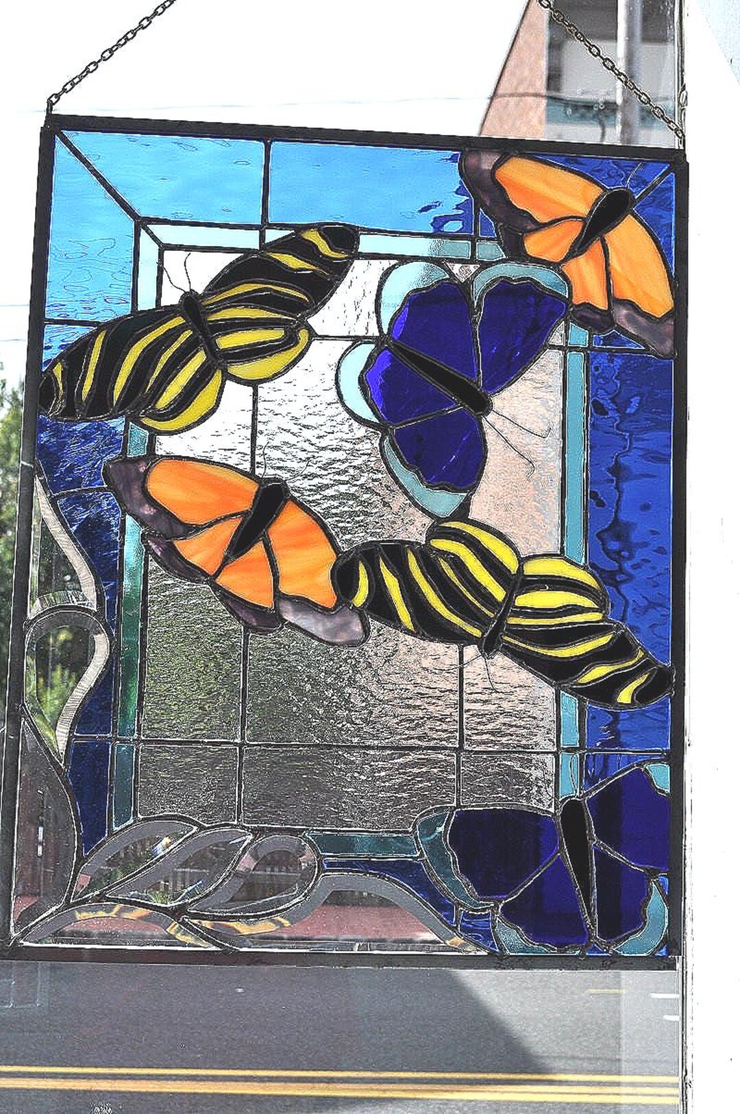 Butterfly Panel With Bevel Glass - Etsy