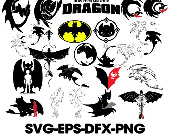 How to Train Your Dragon Night Fury Vinyl Decal. - Etsy