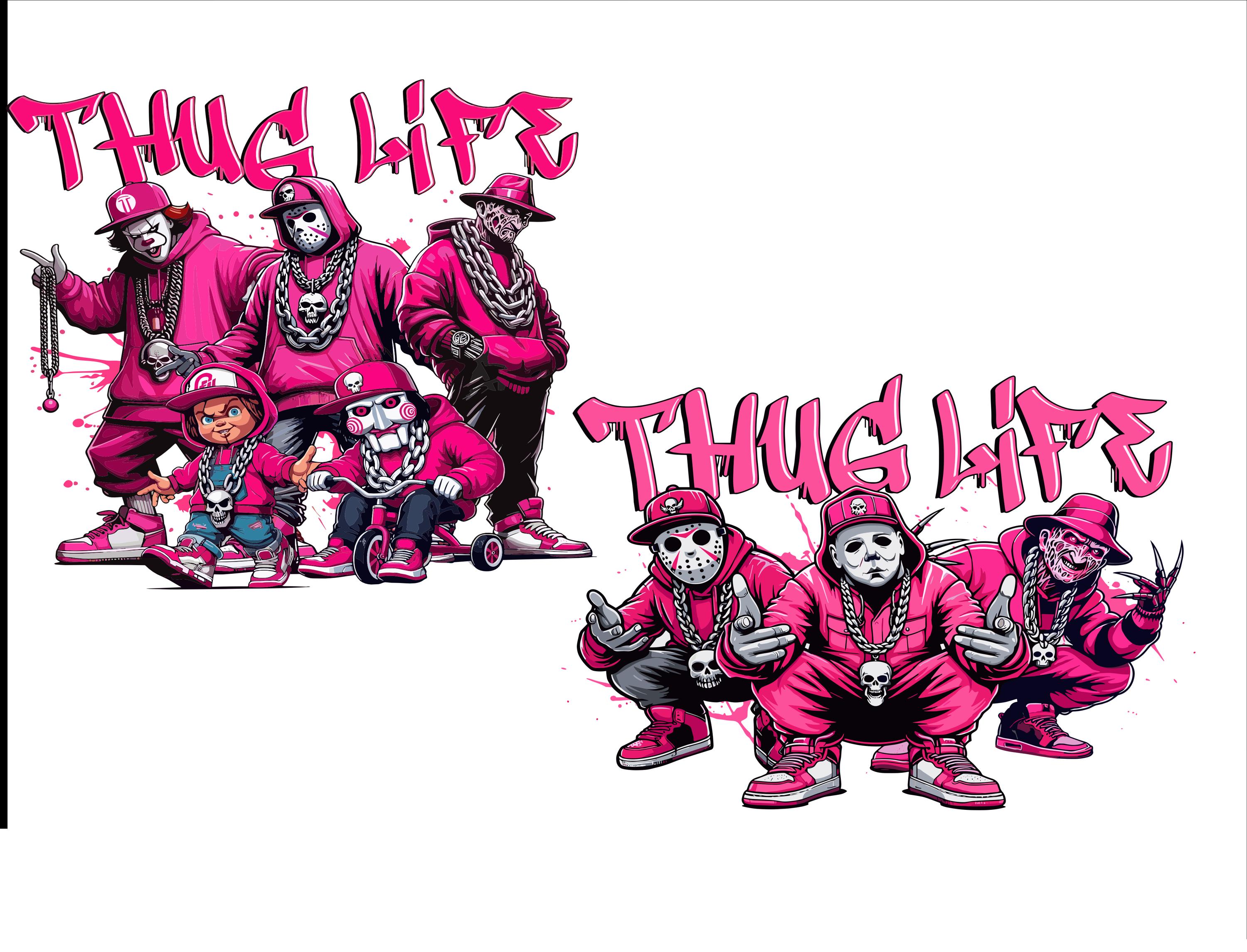 Spooky Season Png, Thug Life Halloween Png, Horror Characters Png ...