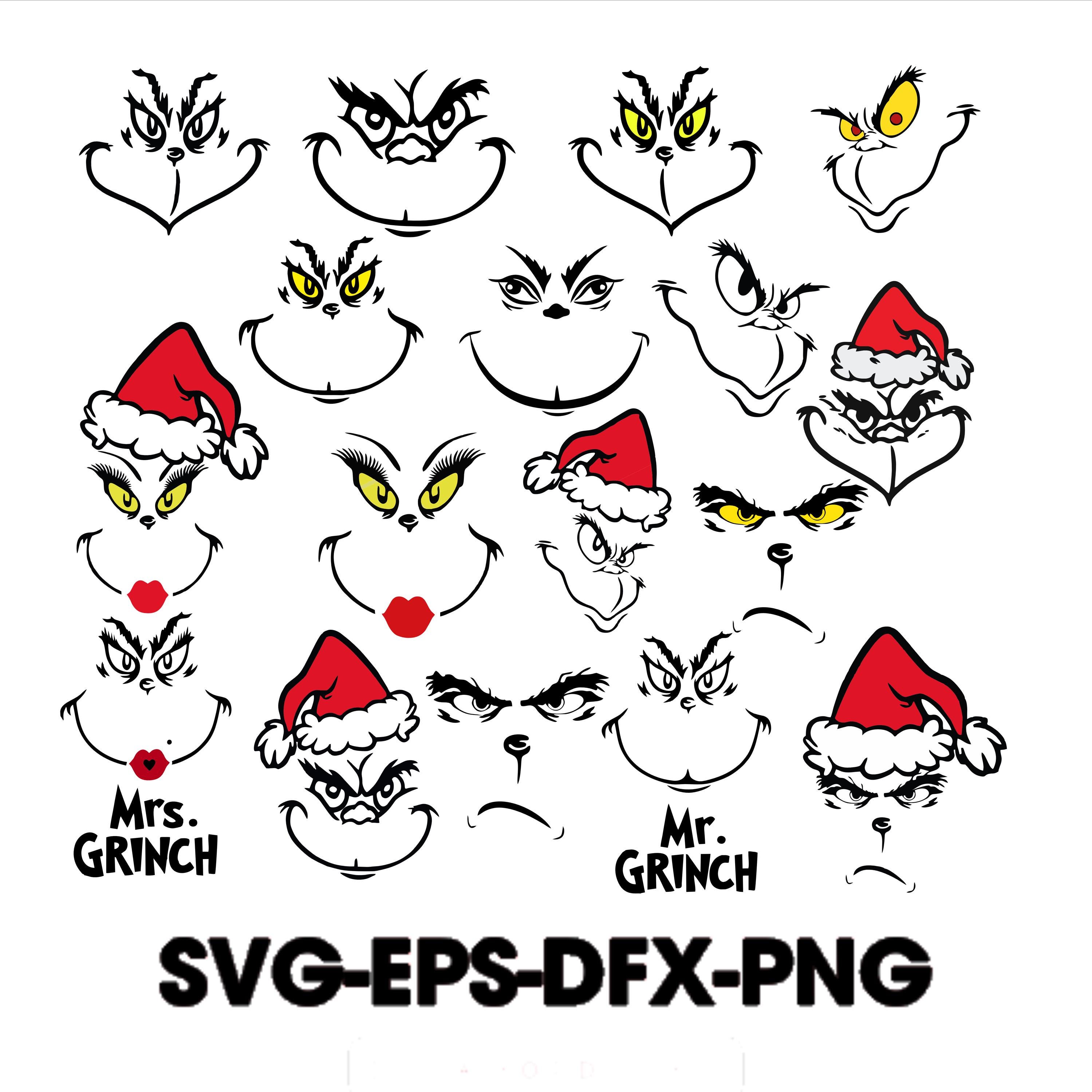 Contorno De La Cara Del Grinch