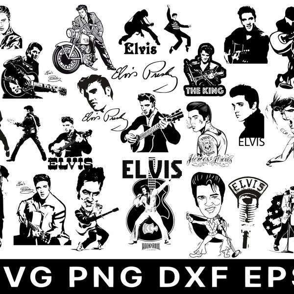 Elvis Presley Svg - Etsy