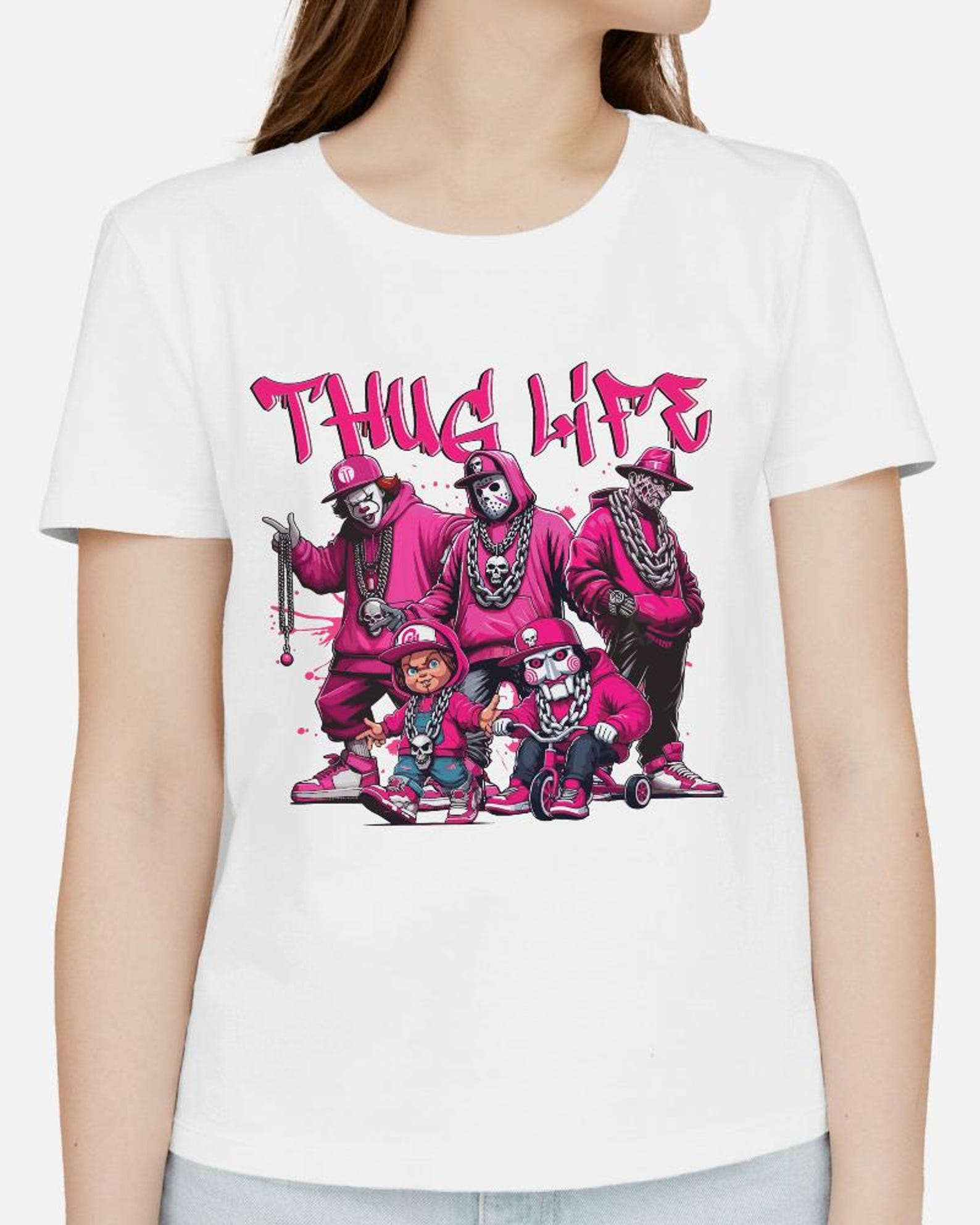 Spooky Season Png, Thug Life Halloween Png, Horror Characters Png ...