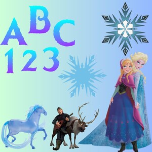 Frozen Clipart, Frozen SVG PNG, Frozen Paper, Elsa Anna Olaf PNG Svg ...