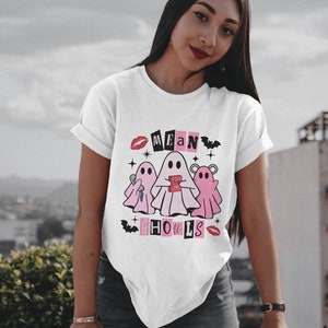 Pink Ghouls, Pinky, Retro Halloween Svg, Mean Ghost Svg, Ghouls Ghost ...