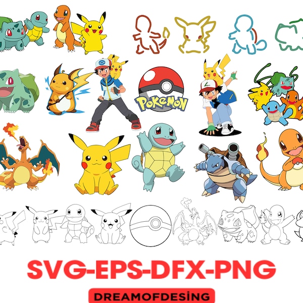 Pikachu Svg Layered - Etsy