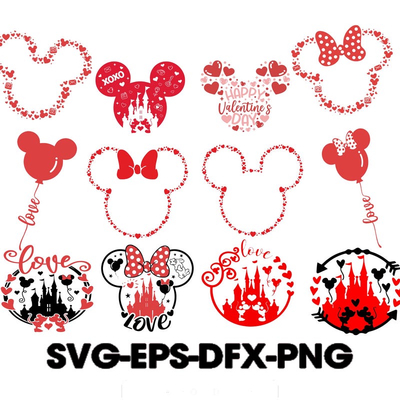 Disney valentine svg - Etsy