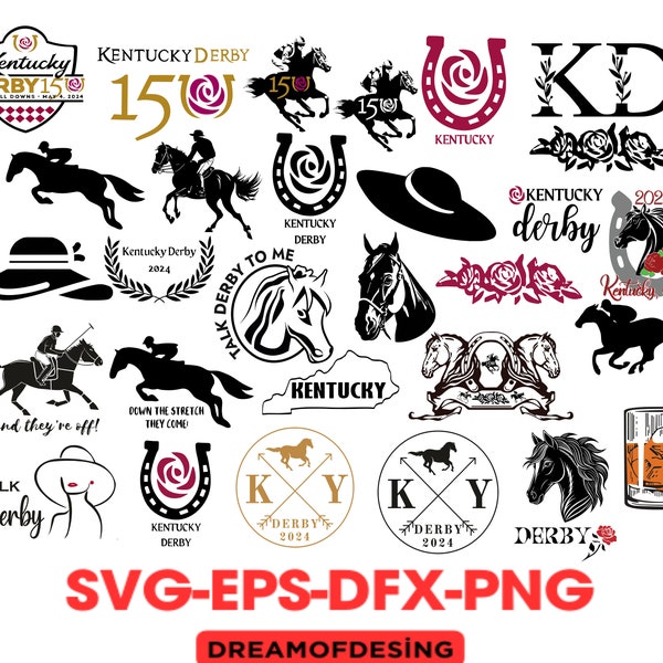 Kentucky Derby Clipart - Etsy