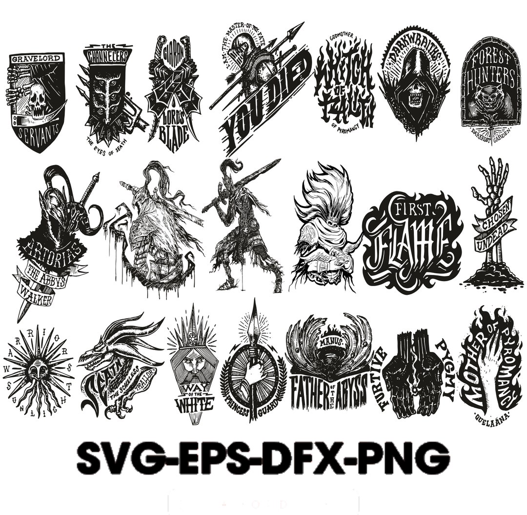 Darksouls Svg, Dark Souls Png, Elden Ring Svg, Elden Ring Png, Dark Souls Svg-png-eps Black ...