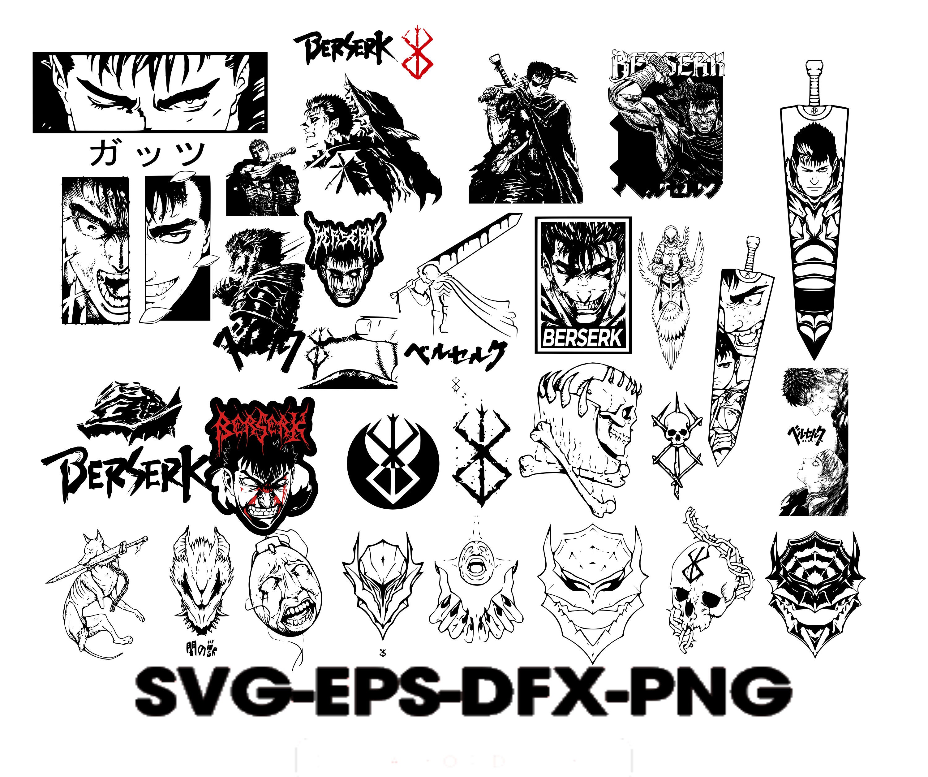 Berserk Svg Png Dfx Eps Anime Svg Dfx Eps Png Berserk Anime Png Guts ...