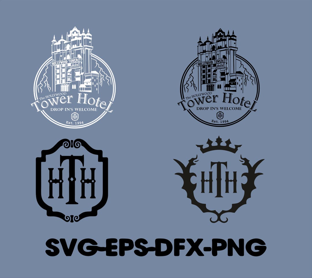 Hollywood Tower of Terror Ride World Ride SVG Studios Silhouette Cricut ...