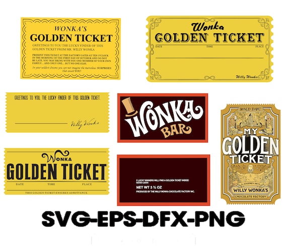 Blank Willy Wonka Golden Ticket Golden Ticket Template Images