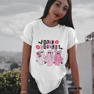 Pink Ghouls, Pinky, Retro Halloween Svg, Mean Ghost Svg, Ghouls Ghost ...