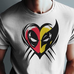 Deadpool and Wolverine Svg Bundle, Deadpool Heart Svg, Wolverine Svg ...