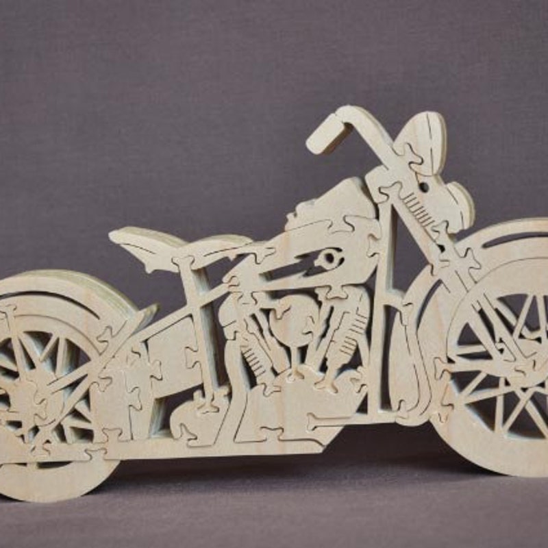 Motorcycle Puzzle - Etsy