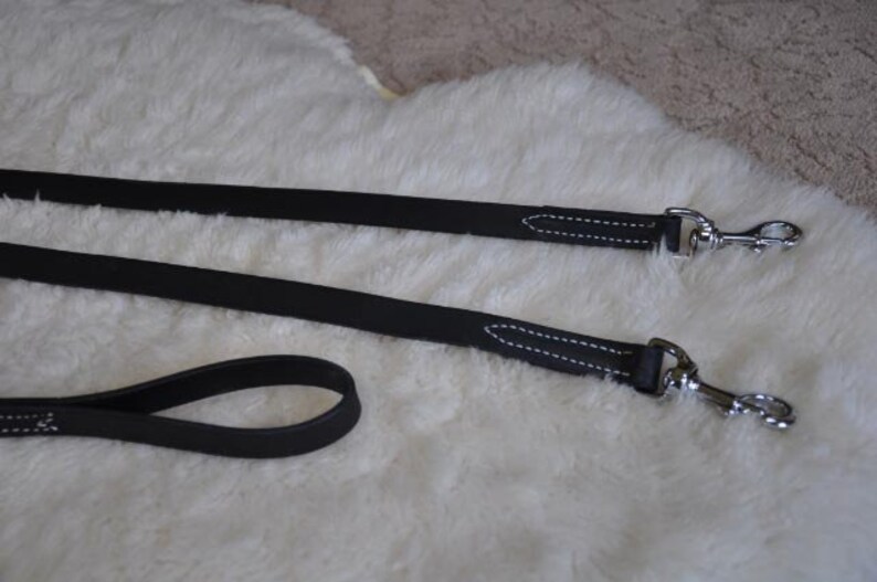 Custom Made 4 by 3/4 Leather Dog Two Way Split Lead Choice of Colors - Etsy