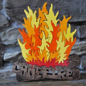 Campfire FUN Hand Cut Wooden Camping Fire Puzzle Toy Made in USA - Etsy