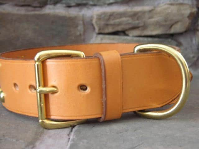 Extra Large Custom Made Leather Dog Collar 2 Inches Wide With | Etsy