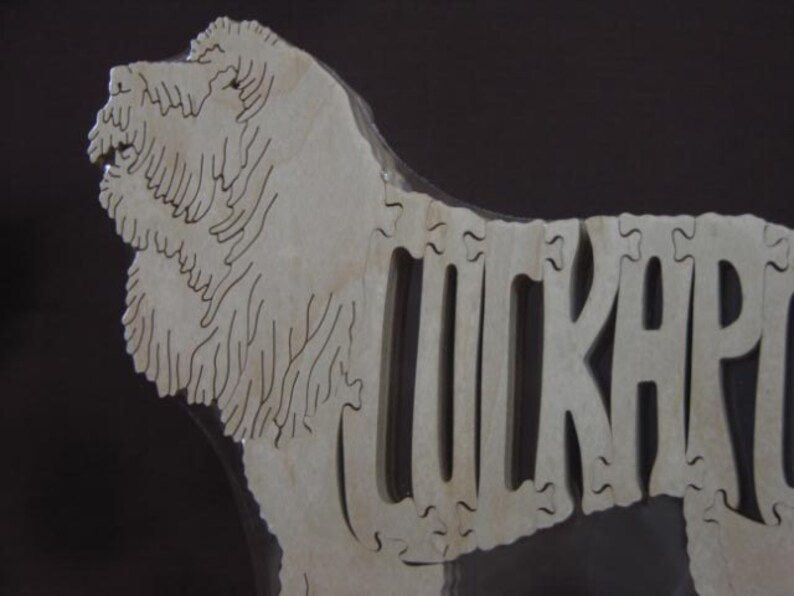 Cockapoo Dog Puzzle Wooden Toy Hand Cut Figurine Art - Etsy