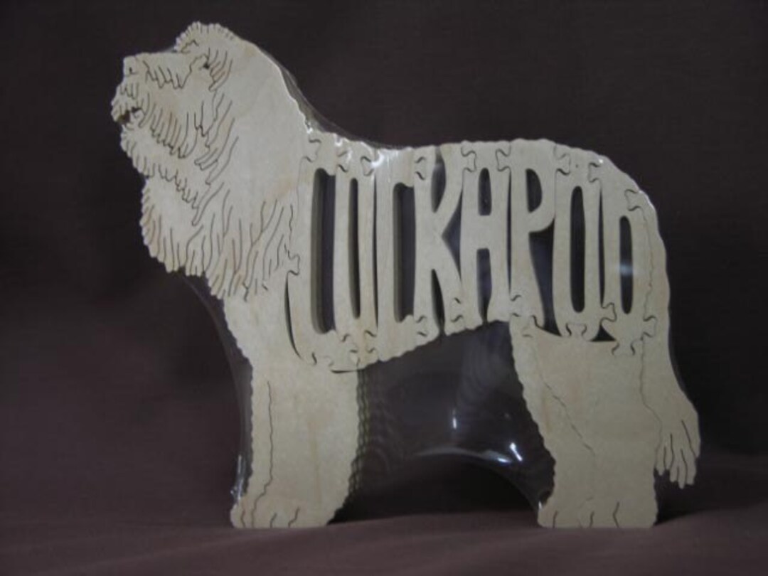 Cockapoo Dog Puzzle Wooden Toy Hand Cut Figurine Art - Etsy