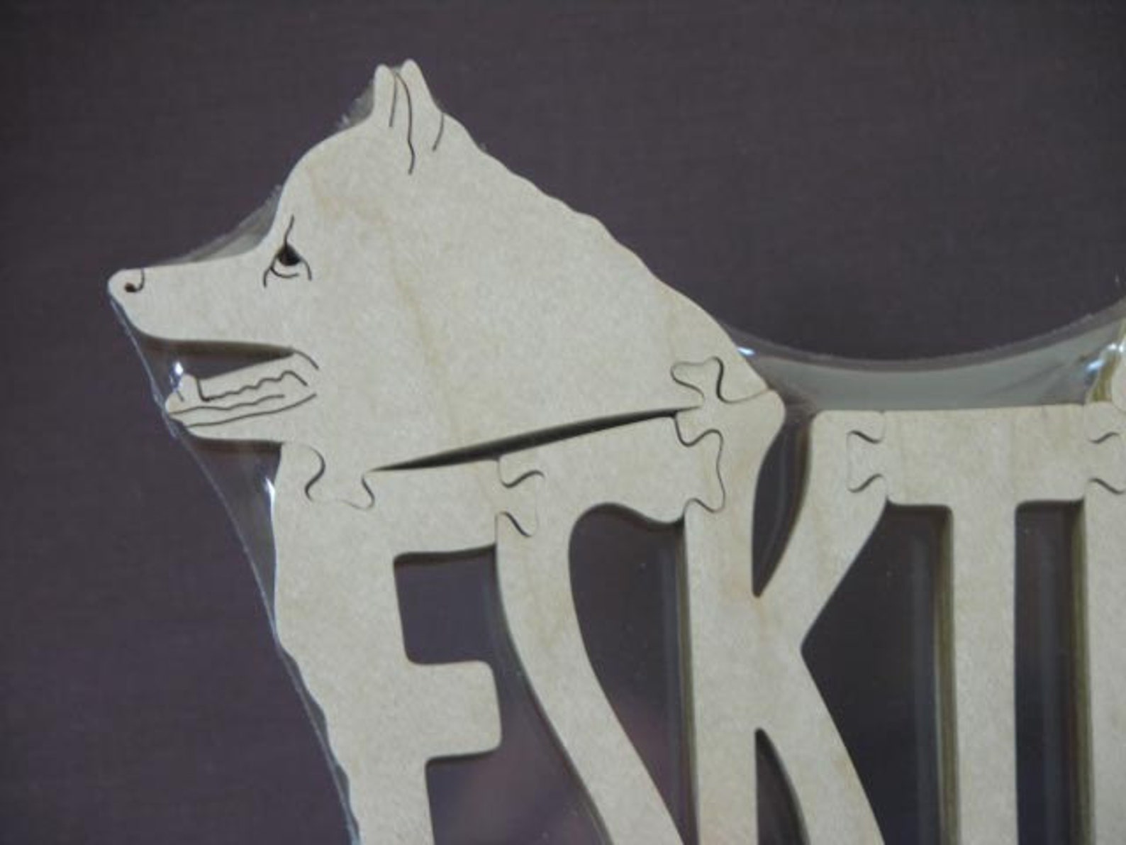 American Eskimo Dog Puzzle Wooden Toy Hand Cut Figurine Art - Etsy