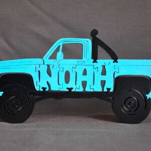 Custom Car or Truck Puzzle Made With the NAME of Your Choice Pick ...
