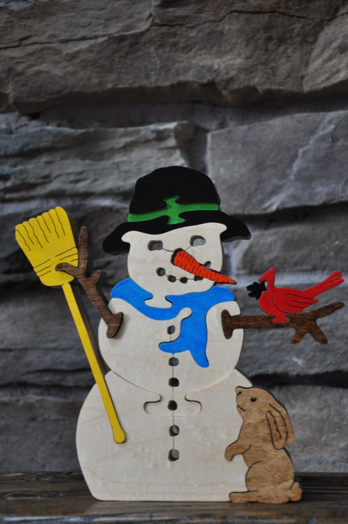 Snowman Winter Snow Puzzle Frosty Toy Christmas Holiday - Etsy