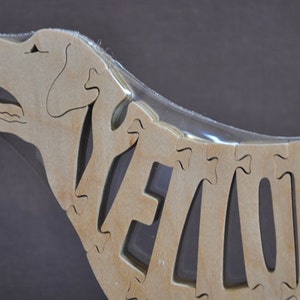 Yellow Lab Labrador Dog Puzzle Wooden Toy Hand Cut Figurine Art - Etsy