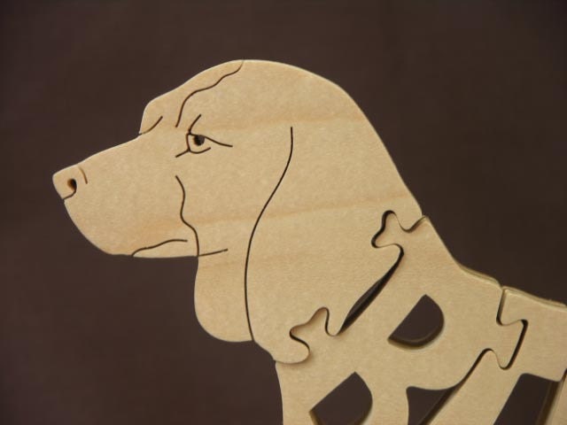 Beagle Hunting Dog Puzzle Wooden Toy Hand Cut Figurine Art - Etsy UK