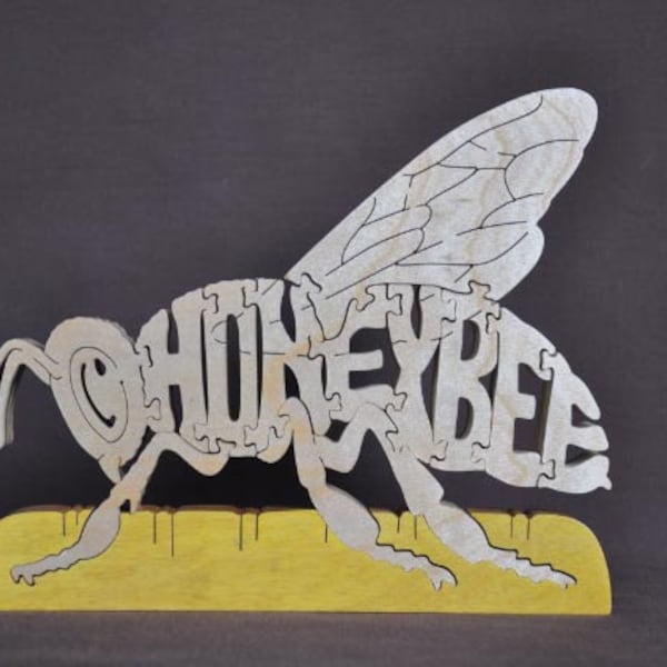 Wooden Honey Bee Puzzle - Etsy