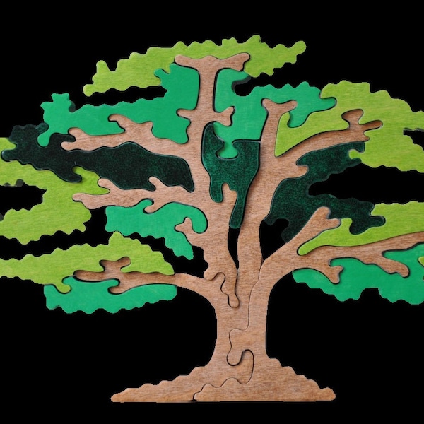 Wood Tree Puzzle - Etsy
