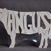 Angus or Red Angus Cow or Bull Cattle Puzzle Wooden Toy Hand Cut Farm ...