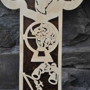 Hunter's Hunting Gun Cross Scrolled Wooden Cross Wall Hanging - Etsy
