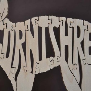 Cornish Rex Cat Feline Wooden Animal Puzzle Toy Hand Cut Figurine Art ...