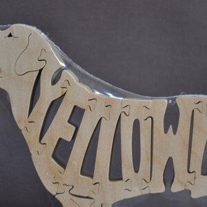 Yellow Lab Labrador Dog Puzzle Wooden Toy Hand Cut Figurine Art - Etsy