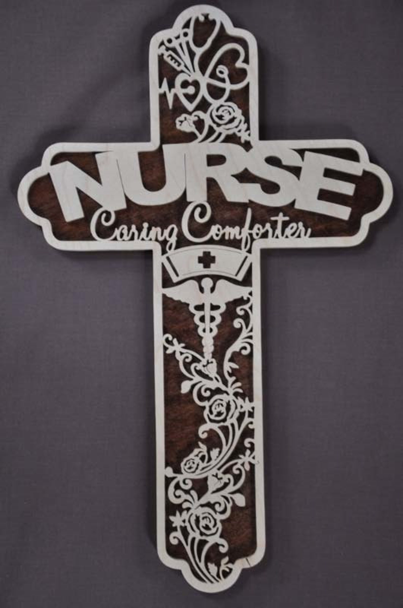 Nurse Nursing Cross Scrolled Wooden Cross Wall Hanging Gift - Etsy