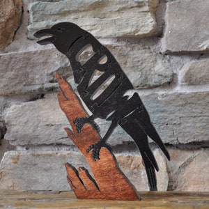 Black Crow Bird Animal Puzzle Wooden Toy Hand Cut Figurine Art - Etsy