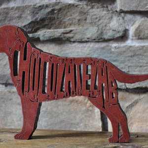 Chocolate Lab Labrador Dog Puzzle Wooden Toy Hand Cut Figurine Art - Etsy
