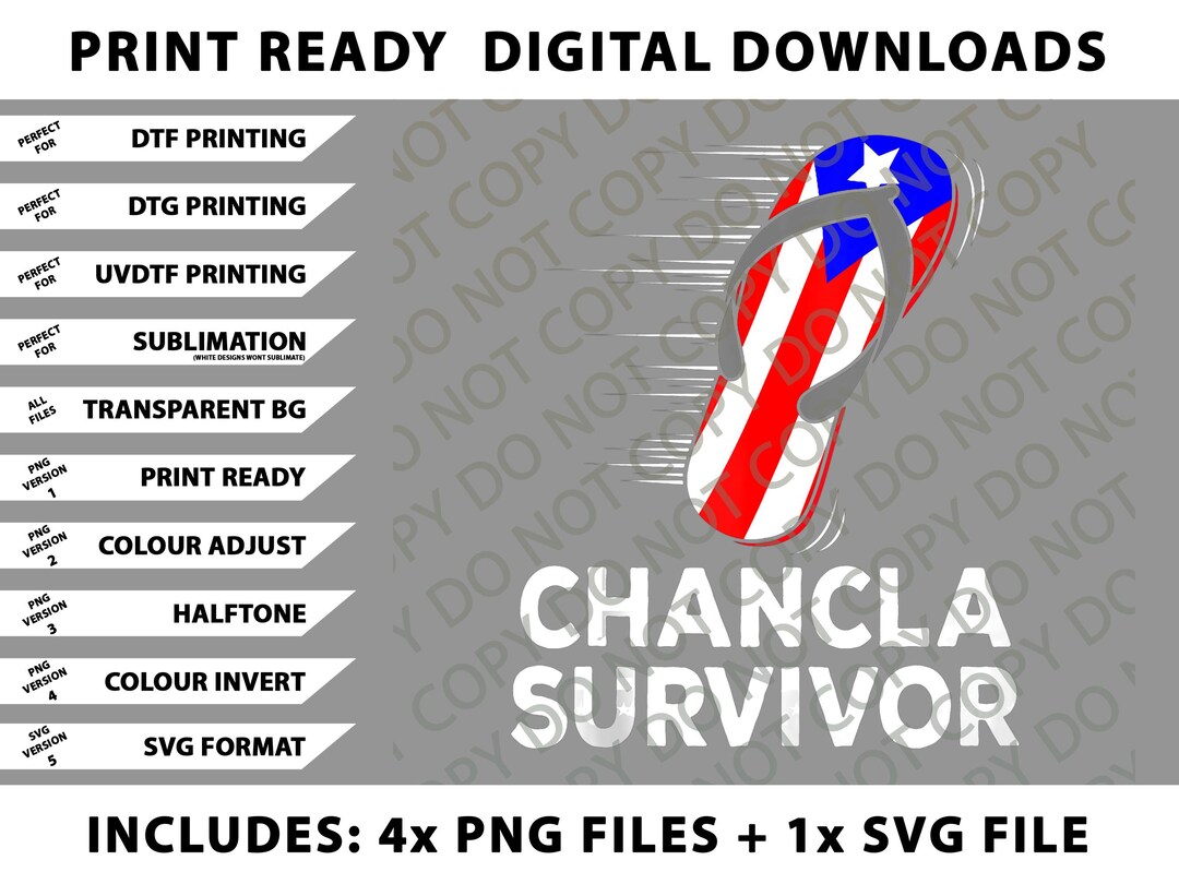 Chancla Survivor Puerto Rico Funny Spanish Joke Gift Idea Png Bundle ...