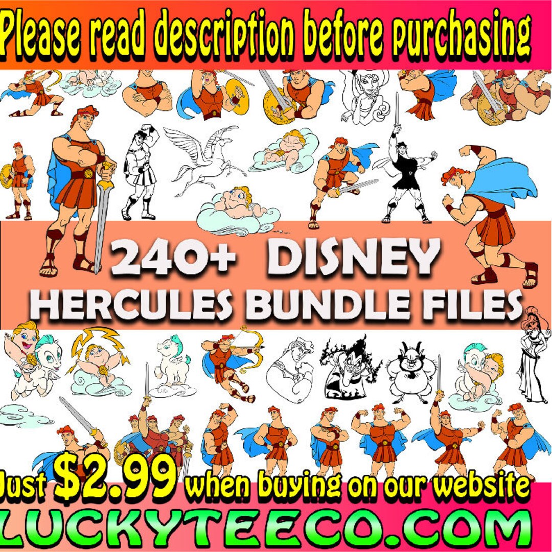 244 Disney Hercules Bundle Svg, Disney Svg, Hercules Svg, Hercules ...
