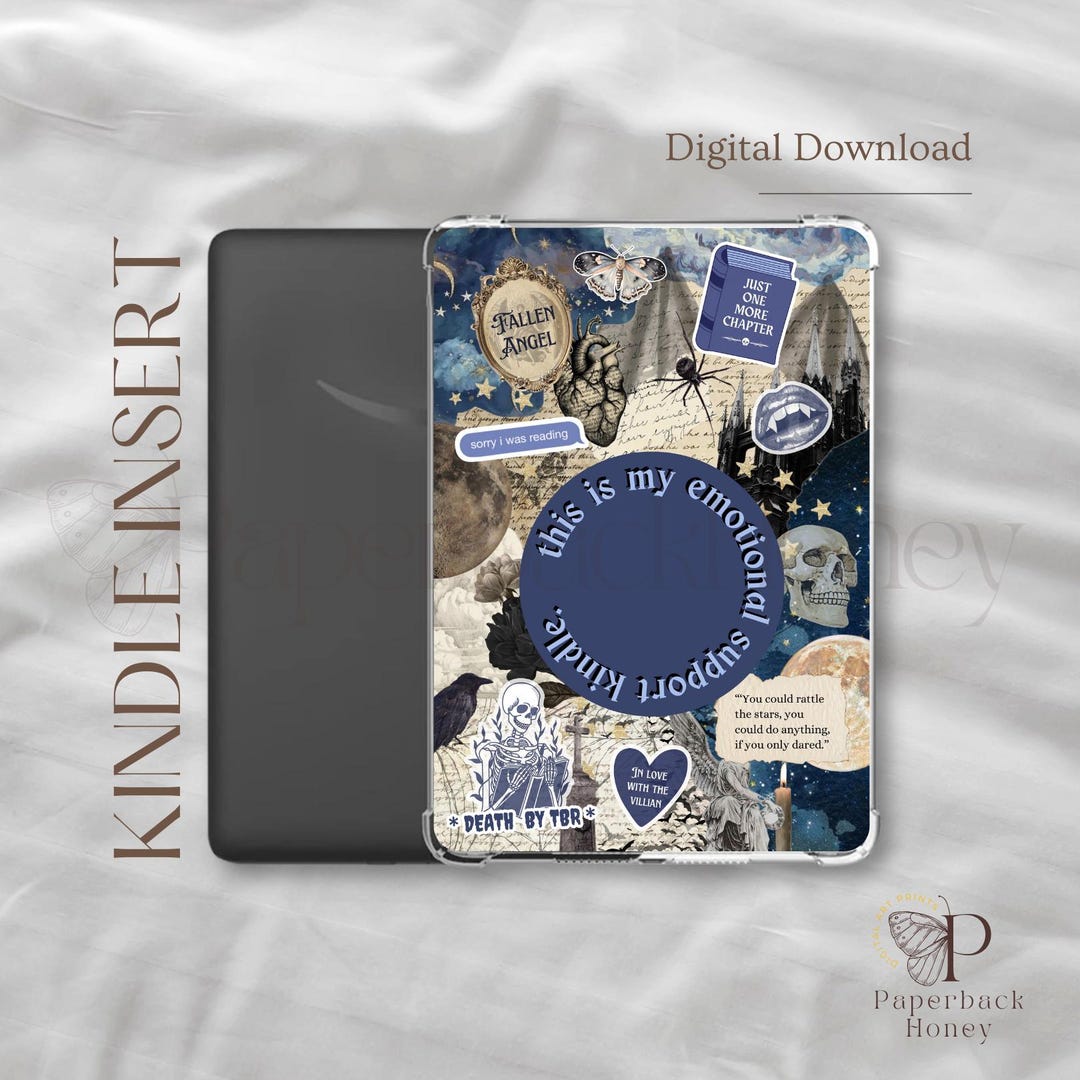 Blue Gothic Celestial Vibes ~ | Kindle Printable | Clear Case Insert ...