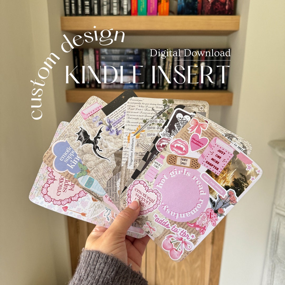CUSTOM Design Kindle Insert ~ | Kindle Printable | Clear Case Insert ...